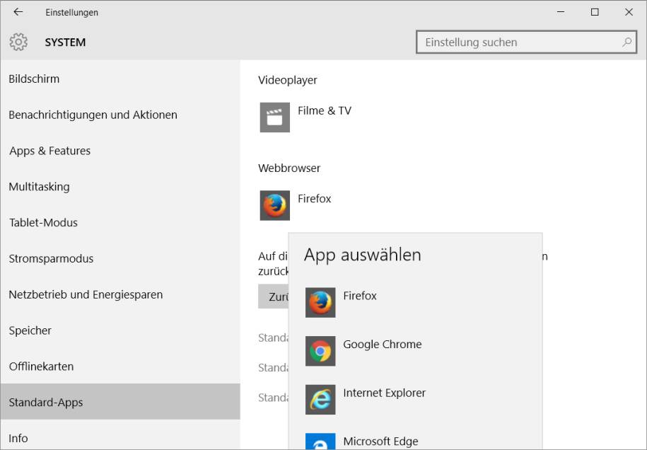 Windows So Ndern Sie Den Standardbrowser Pctipp Ch
