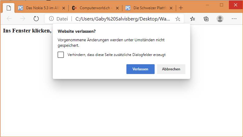 Chrome Edge Warnen Beim Schliessen Pctipp Ch