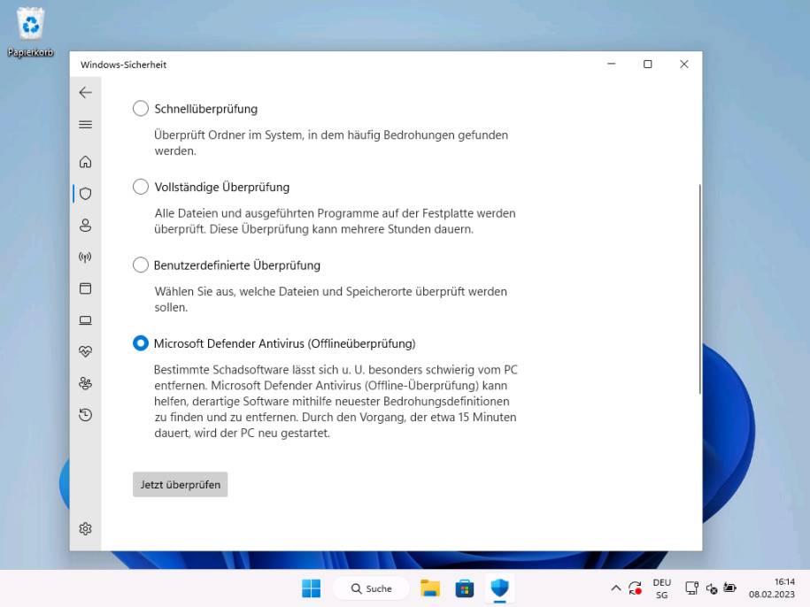 Microsoft Defender Offline Scan Gegen Rootkits Pctipp Ch