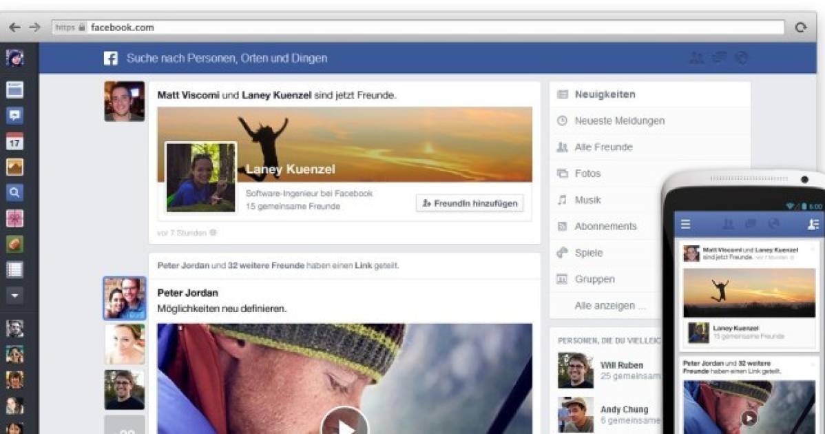 Facebook Redesign - pctipp.ch