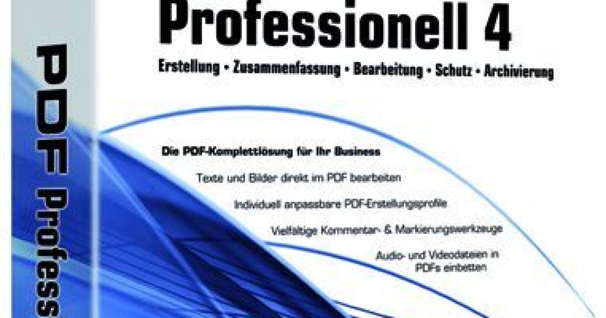 Data Becker PDF Professionell 4 - pctipp.ch