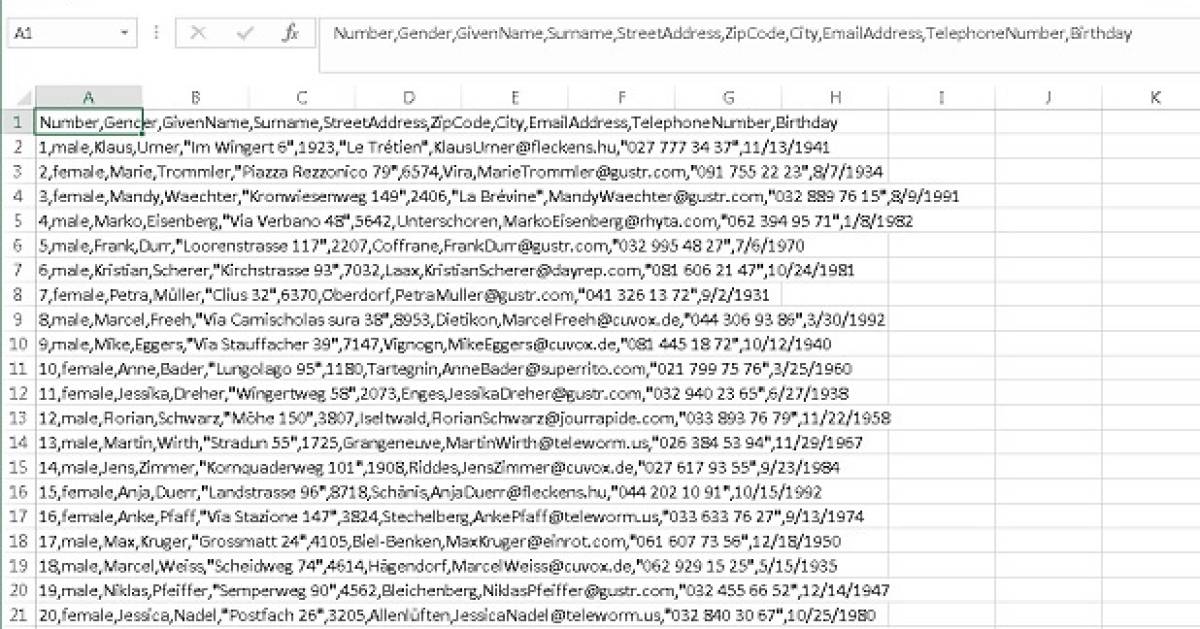 Excel: CSV-Datei öffnen bzw. importieren - pctipp.ch