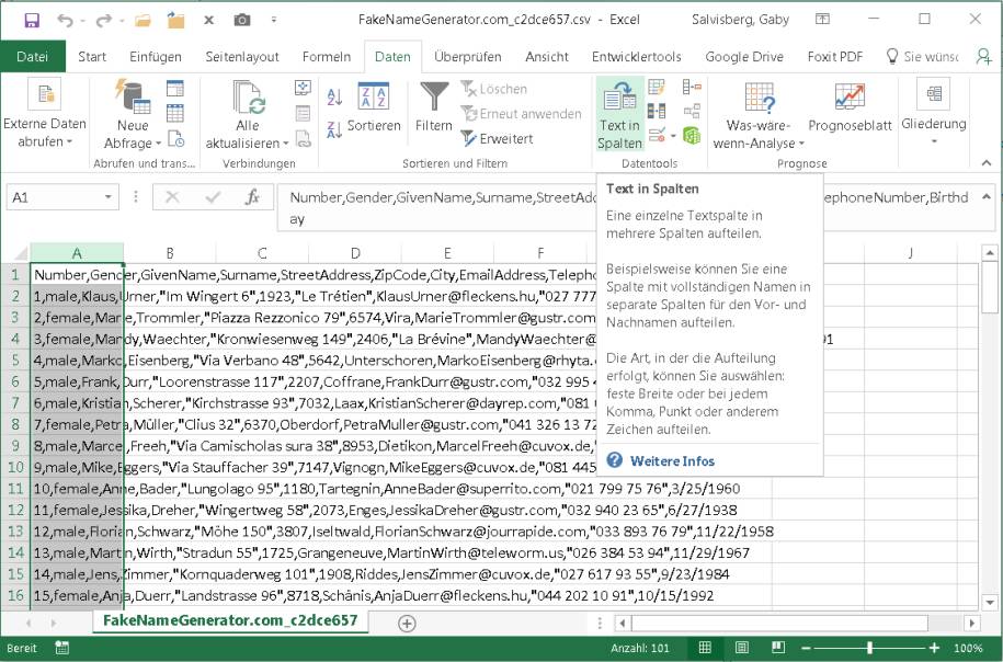 Excel: CSV-Datei öffnen bzw. importieren - pctipp.ch