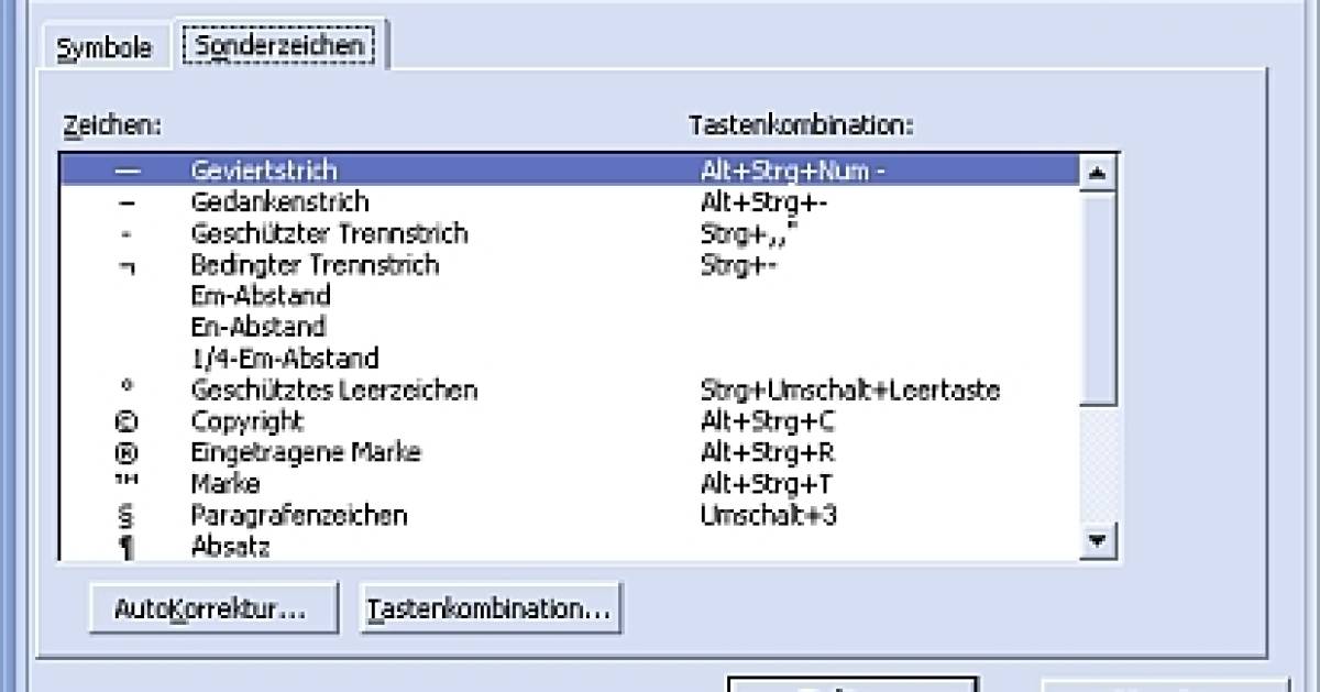 Word: Geviertstrich für Rappen-Nullen - pctipp.ch