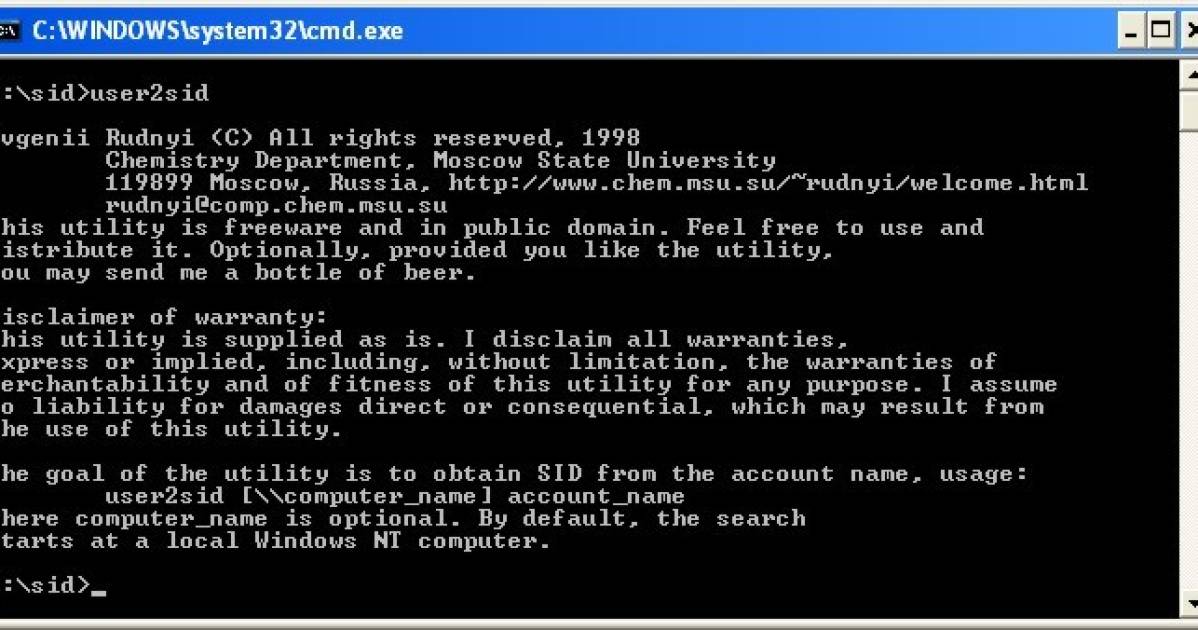 PC SID Nummer ausfindig machen - pctipp.ch
