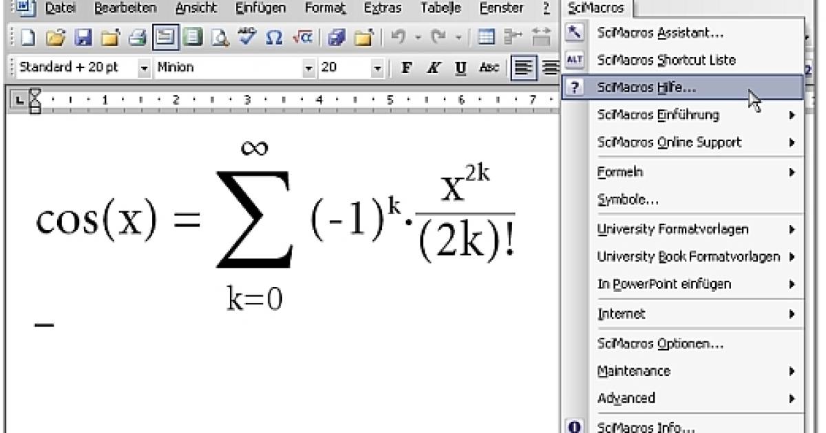 Word: Ersatz für Formeleditor - pctipp.ch