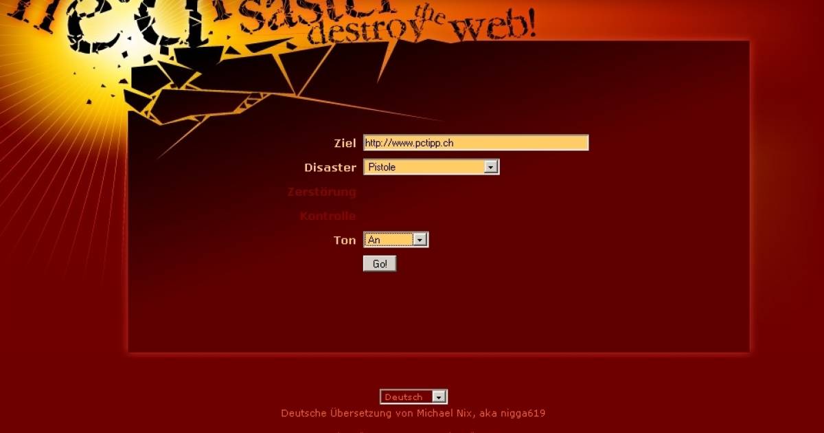 Netdisaster - zerstören Sie das Internet - pctipp.ch