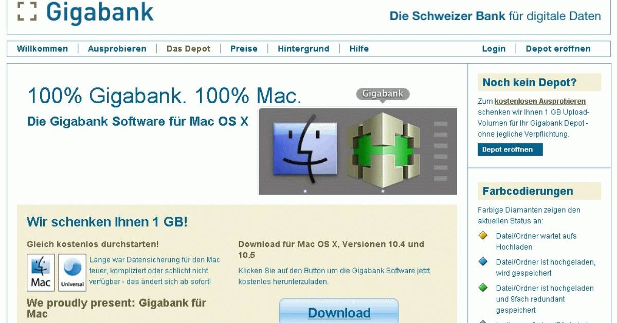 Schweizer Gigabank für Mac OS X - pctipp.ch