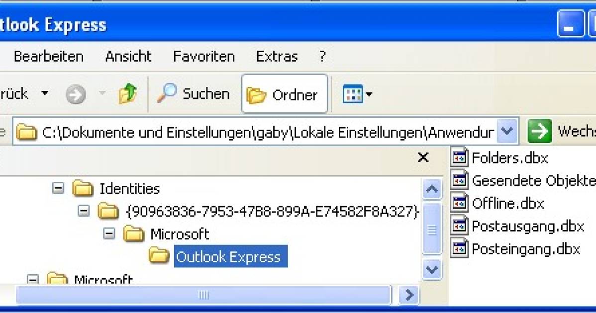 Fehler beim Öffnen von Outlook Express - pctipp.ch