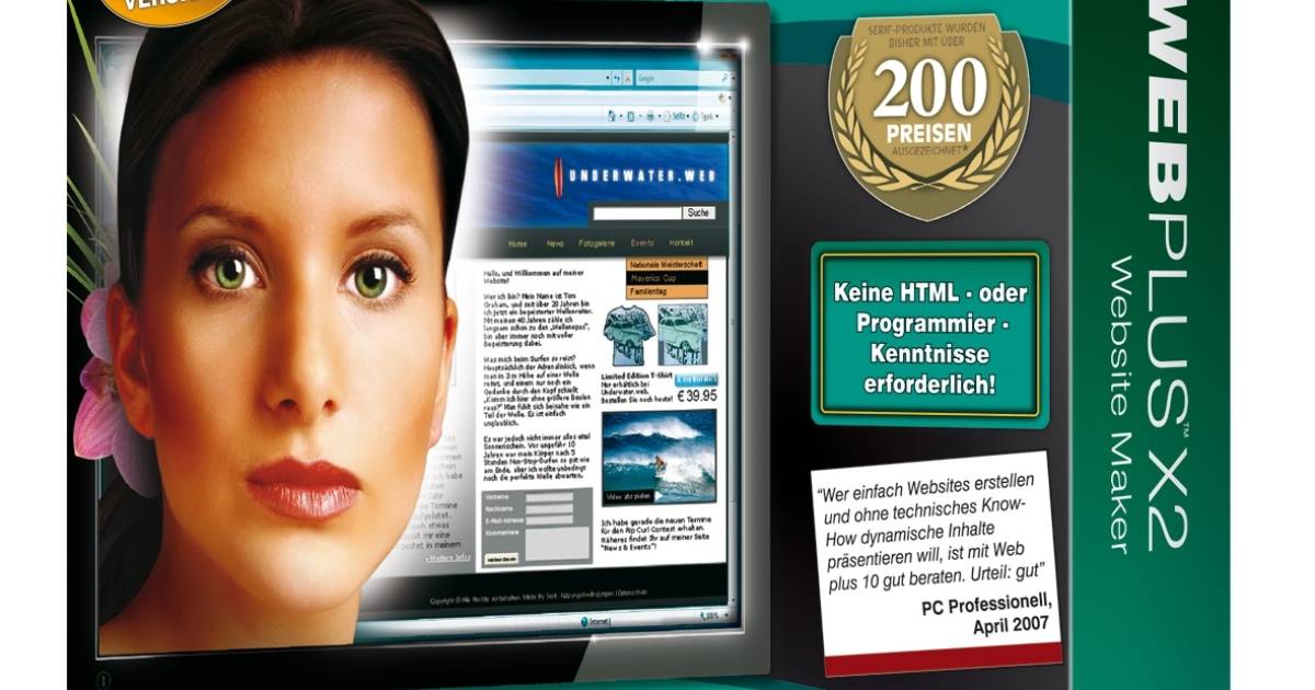 Serif WebPlus X2 Website Maker - pctipp.ch