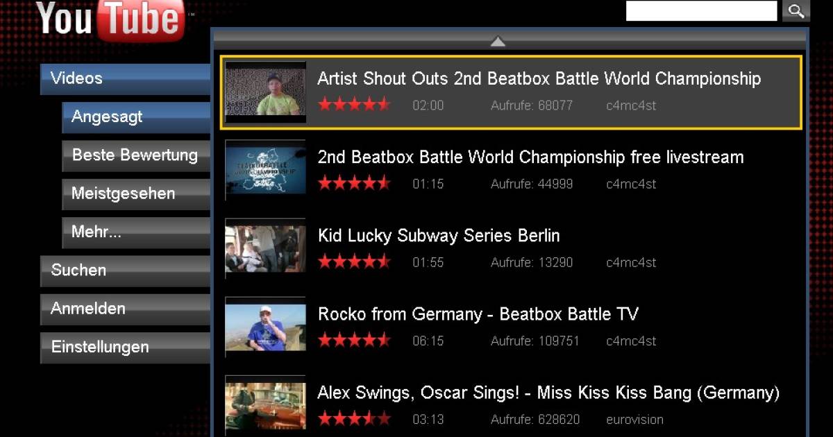 YouTube wird zum XL-Fernsehvergnügen - pctipp.ch