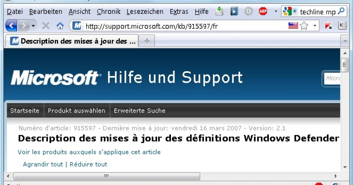 Microsoft KB-Nummern direkt eingeben - pctipp.ch