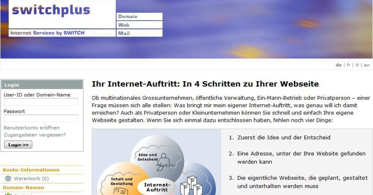 Switchplus spendiert Gratis-Mini-Webauftritt - pctipp.ch