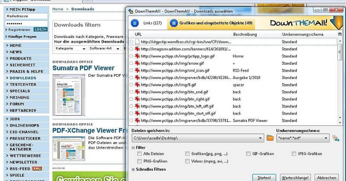 DownThemAll - pctipp.ch