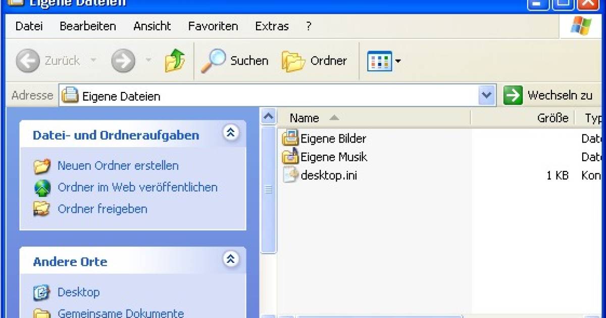 Windows XP: Ordneraufgaben im Explorer - pctipp.ch