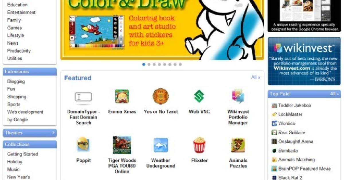Chrome Web Store mit In-App-Verkäufen - pctipp.ch