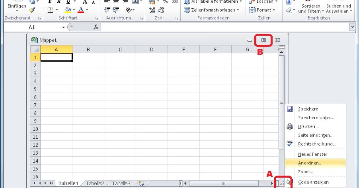 Excel: File öffnet in nicht änderbarem Fenster - pctipp.ch