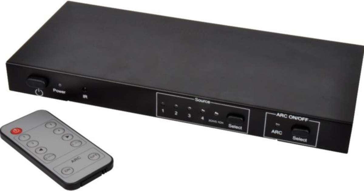 Maxxtro HDMI-Switch mit Ethernet + ARC - pctipp.ch