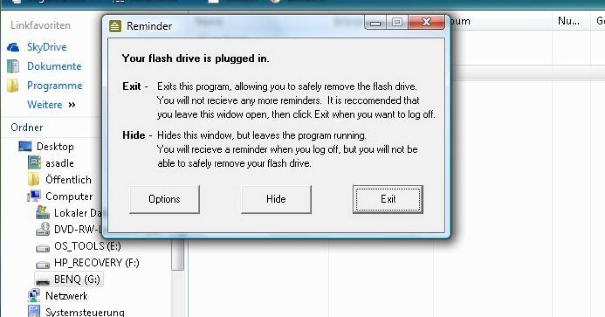 Flash Drive Reminder: mahnendes Gewissen - pctipp.ch
