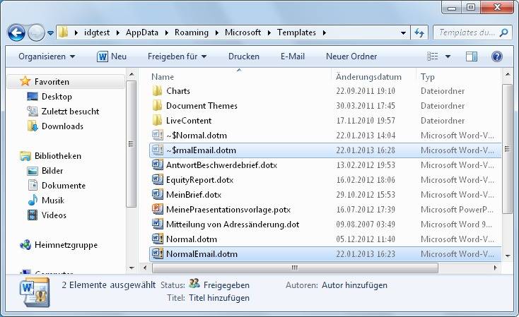 Outlook: Mailvorlagen und Schnellbausteine erstellen und sichern ...