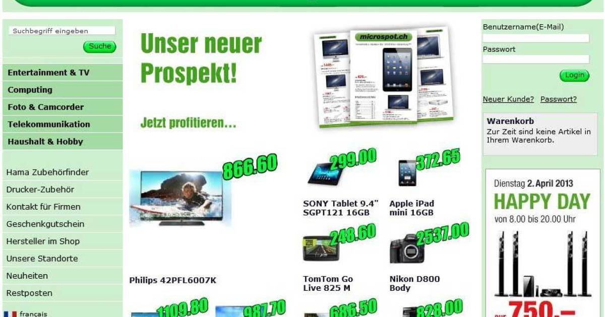 Microspot.ch: neue Abholstelle im Volkiland - pctipp.ch