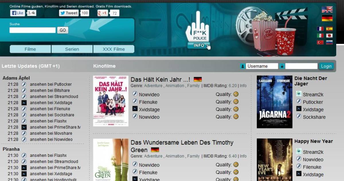 Movie2K-Nachfolger ist online - pctipp.ch