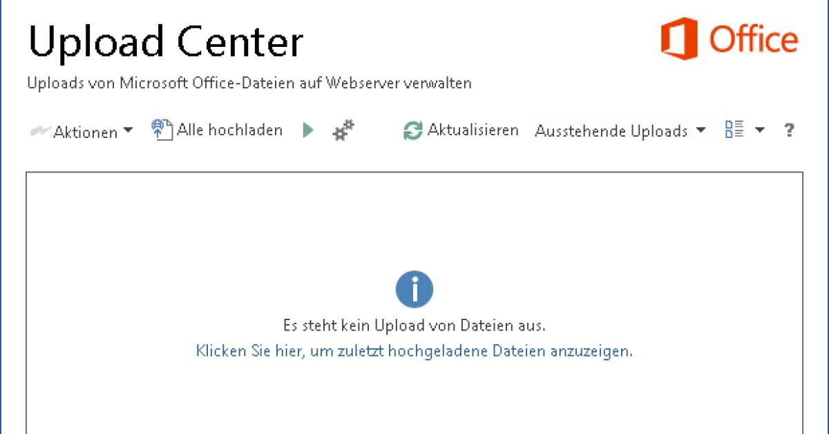 Fragen zum Microsoft Office Upload Center - pctipp.ch