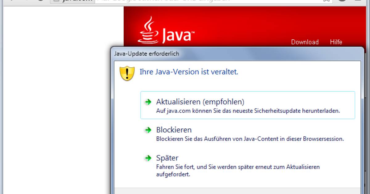 Dauerpatient Java: Welche Version behalten? - pctipp.ch