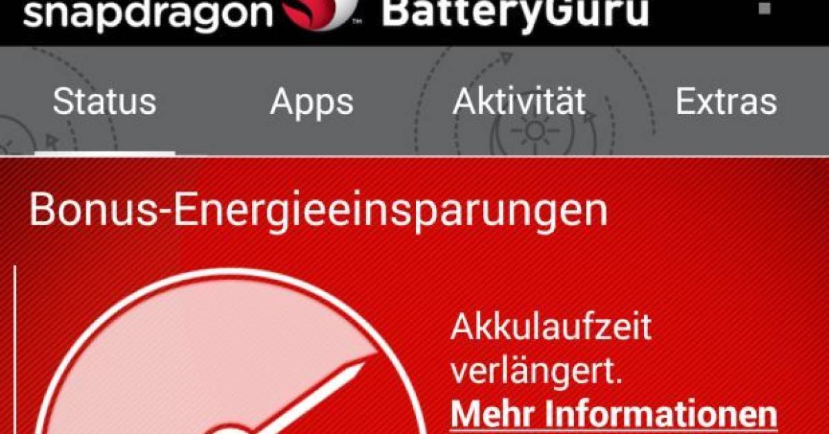 Test: Snapdragon BatteryGuru - pctipp.ch