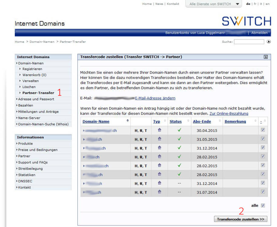 So transferieren Sie Ihre Domain - pctipp.ch
