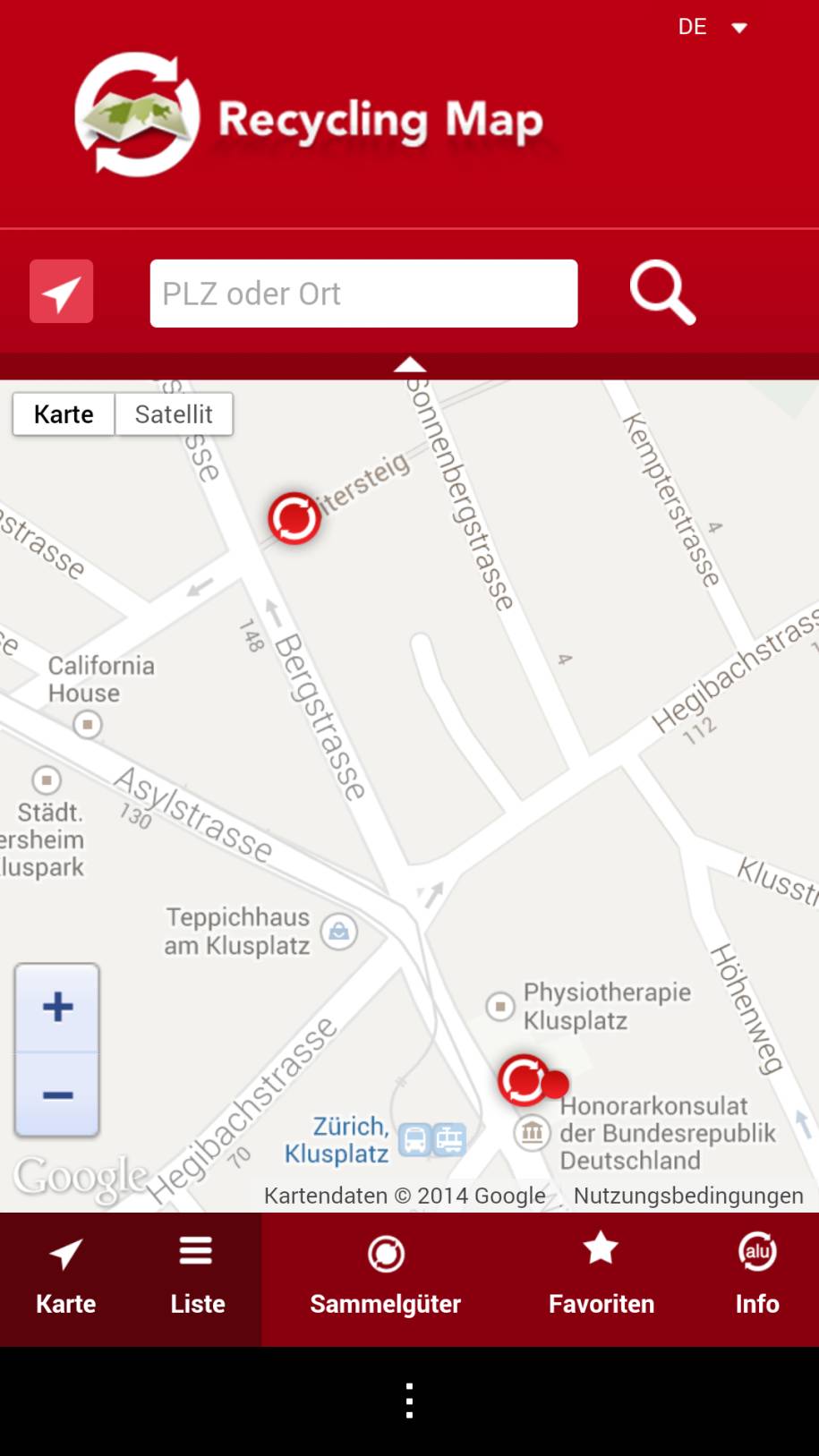 Recycling Map: Per App zur nächsten Sammelstelle - pctipp.ch