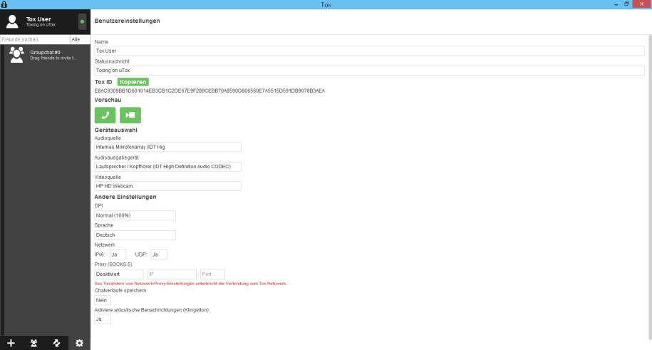 Tox Messenger - pctipp.ch