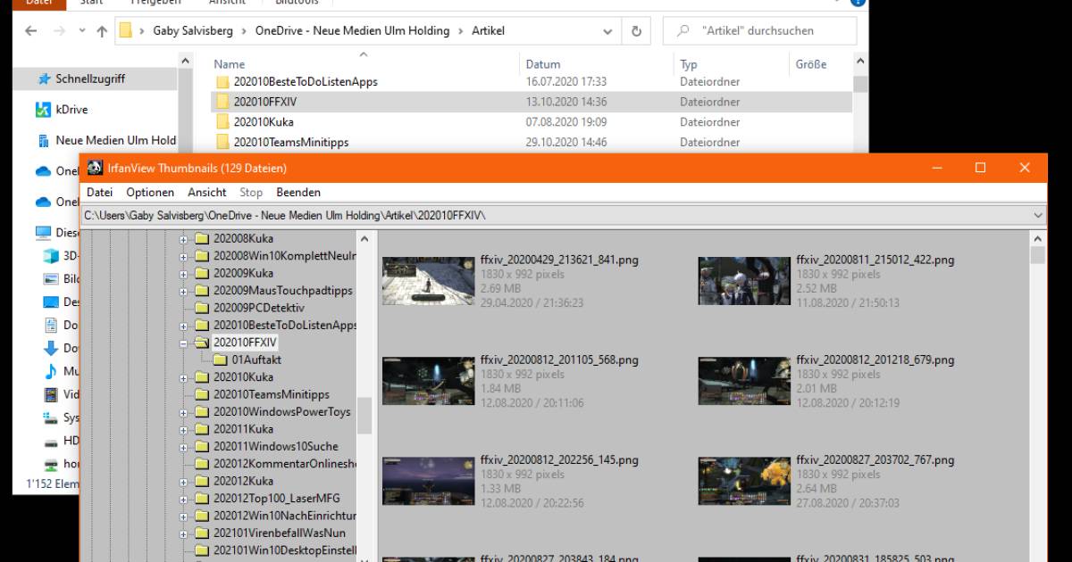 IrfanView: Ordner direkt mit Thumbnails öffnen - pctipp.ch