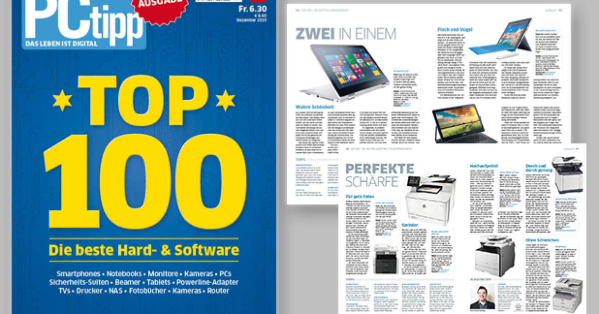 Top 100: Die beste Hard- & Software - pctipp.ch