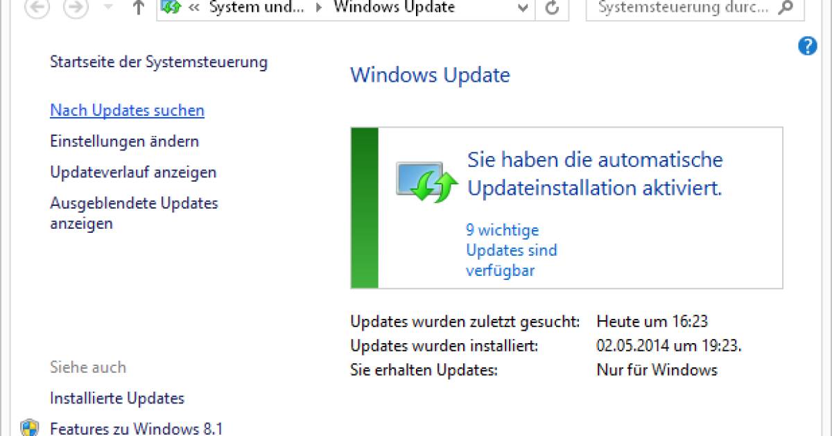 Windows-Updates münden in Fehlermeldungen - pctipp.ch