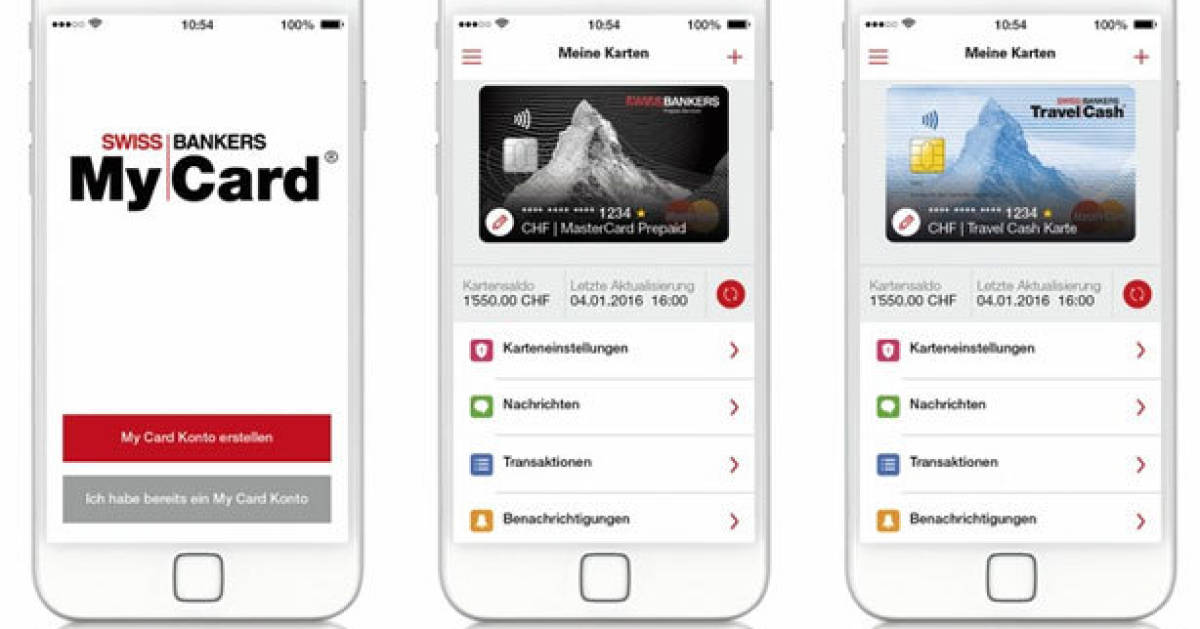 Swiss Bankers erneuert «My Card»-App - pctipp.ch