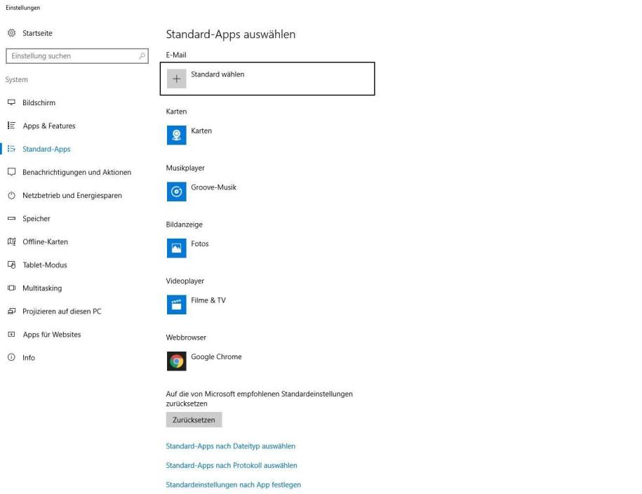 Windows 10: Standard-Apps wiederherstellen - pctipp.ch