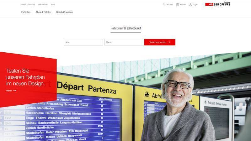 SBB präsentieren Vorschau der neuen Webseite - pctipp.ch
