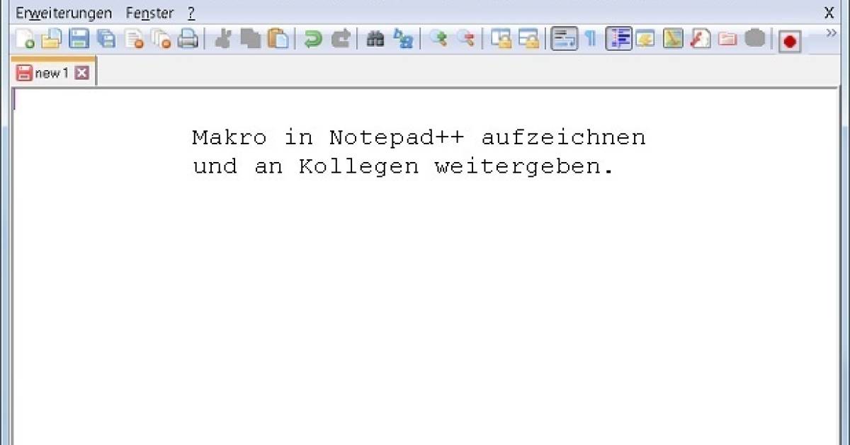 Notepad++: Makro aufzeichnen und an Kollegen weitergeben - pctipp.ch