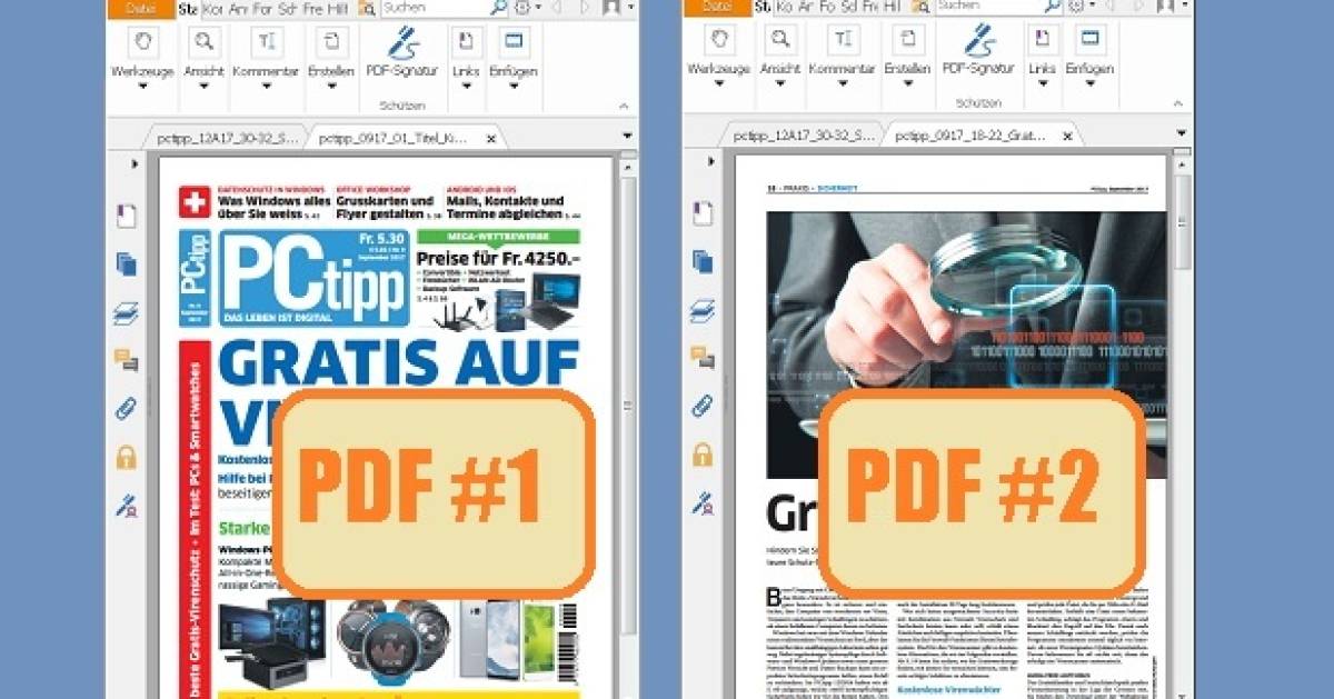 Foxit Reader: separate Fenster statt Tabs - pctipp.ch