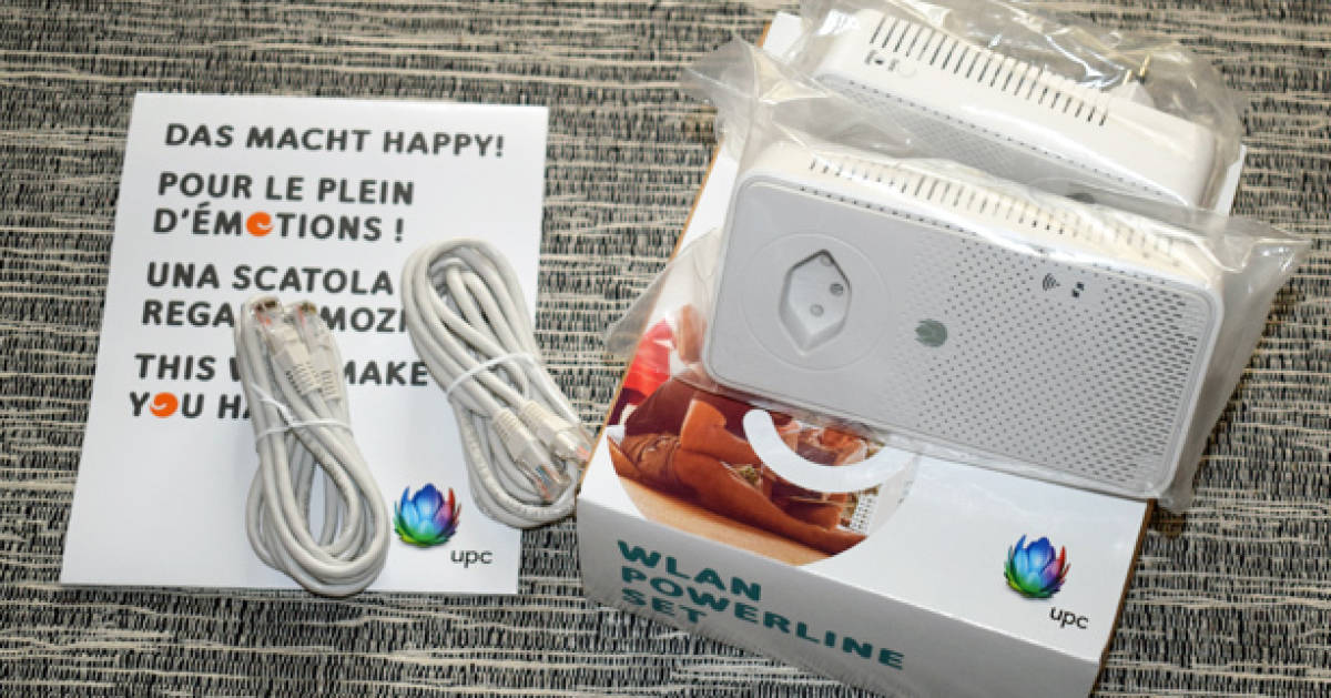 UPC Happy Home: Powerline im Test - pctipp.ch