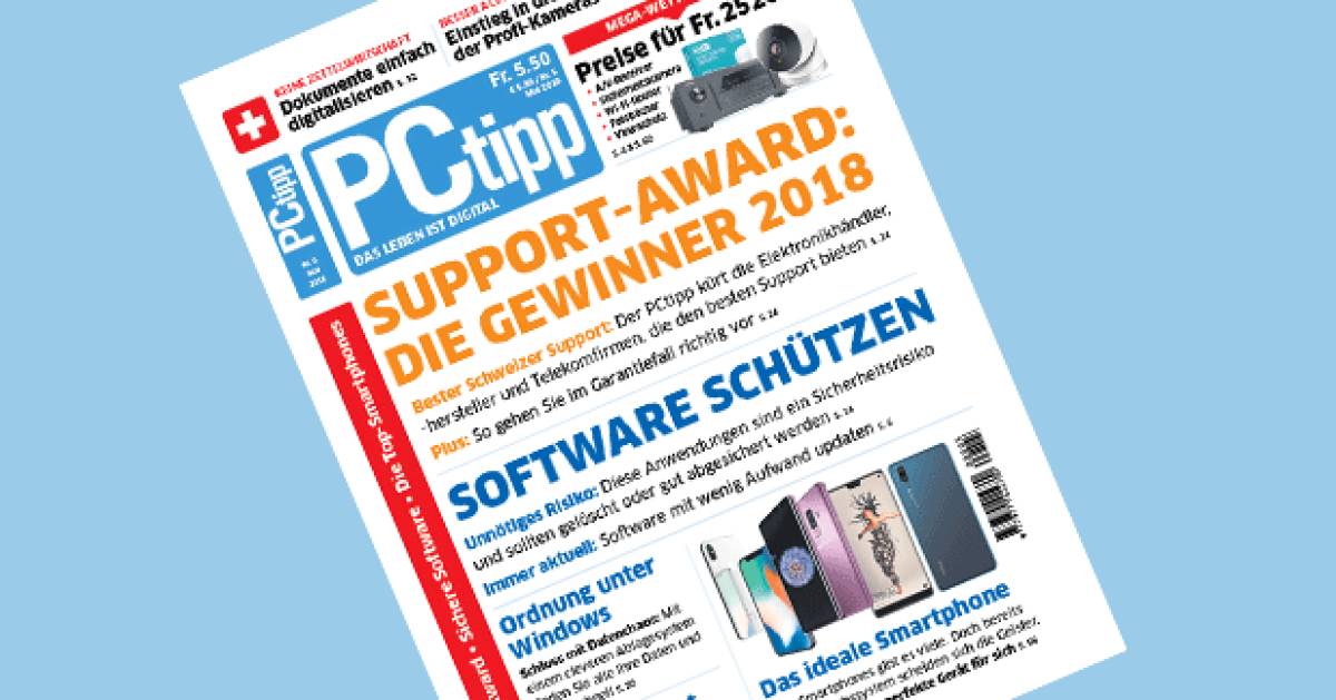 PCtipp-Supportstudie: die Gewinner und Verlierer 2018 - pctipp.ch