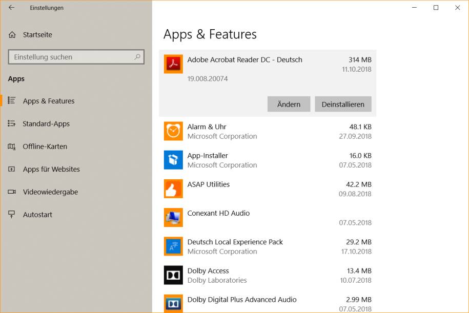 Windows 10: Apps und Programme deinstallieren - pctipp.ch