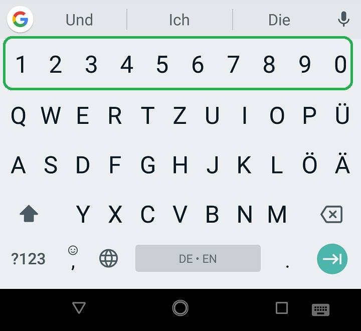 Android Zahlenreihe Permanent Einblenden Pctipp ch
