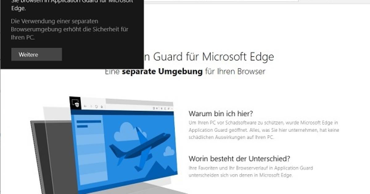 Windows 10: So aktivieren Sie den Application Guard - pctipp.ch