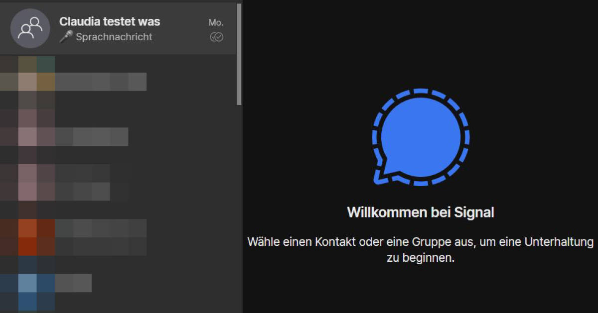 Signal: Desktop-Version mit Smartphone koppeln - pctipp.ch