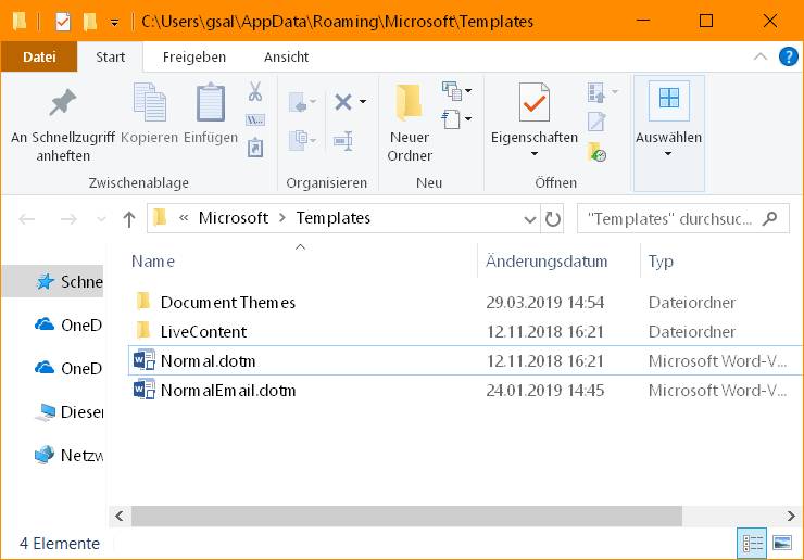 Word: Standardvorlage «Normal.dotm» zurücksetzen - pctipp.ch
