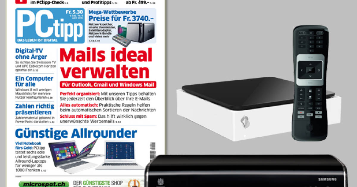 Keine Angst vor Swisscom TV 2.0 und UPC Cablecom Horizon - pctipp.ch