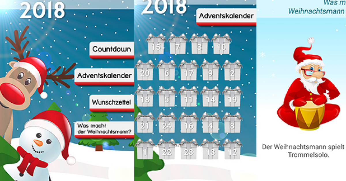 Das sind die fünf besten Adventskalender-Apps - pctipp.ch
