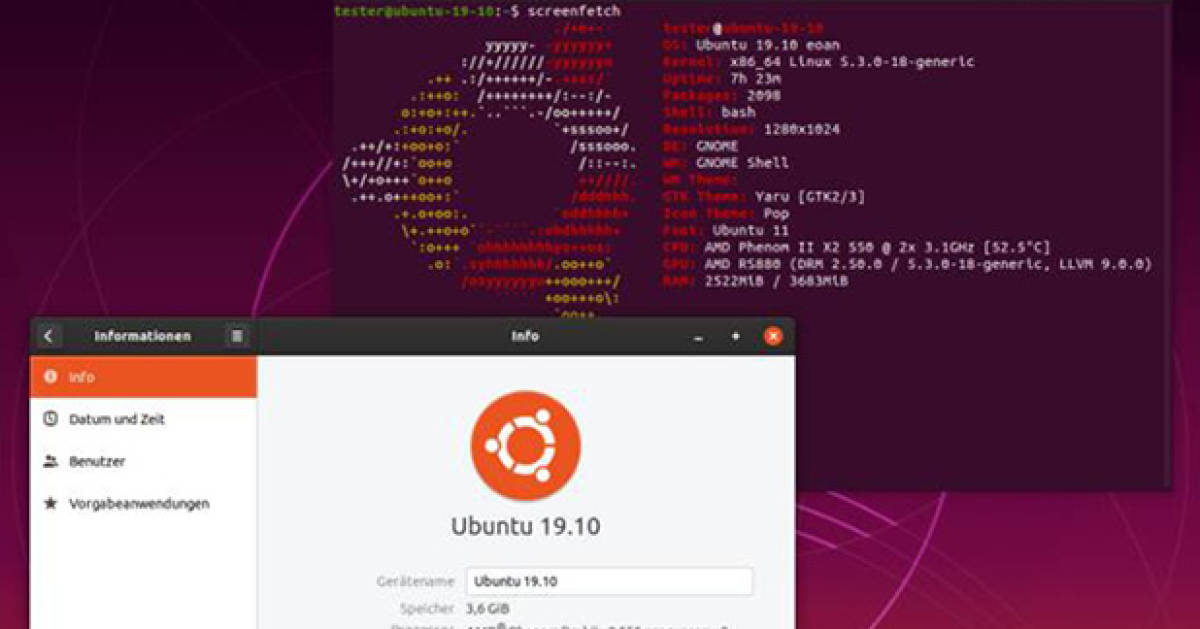 Ubuntu 19.10 alias Eoan Ermine geht an den Start - pctipp.ch